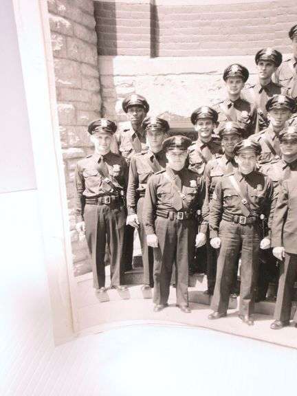 1955 Detroit Police Academy class photo, 16"W x 10"H - Albrecht Auction ...