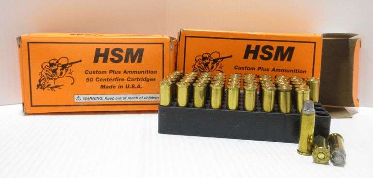 (100) Rounds of HSM 38 special 159-grain semi-wadcutter ammo - Albrecht ...