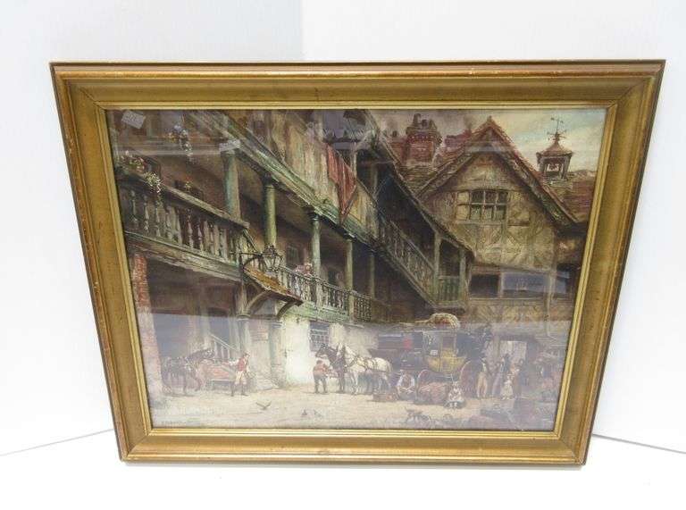 Frank Moss Bennett Reproduction Print, Olde England, 20 1/2" x 16 1/2 ...