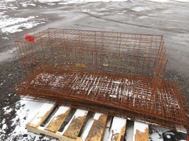 (14) Keipper Cooping Company cages, 54" x 22" x 22", used for chicken ...