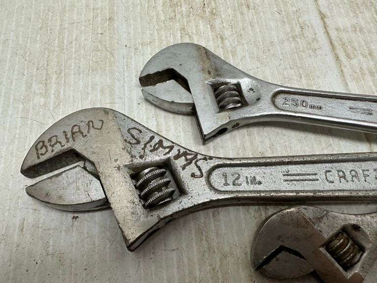 Craftsman crescent wrench set, sizes 6, 8, 10, and 12, in great ...