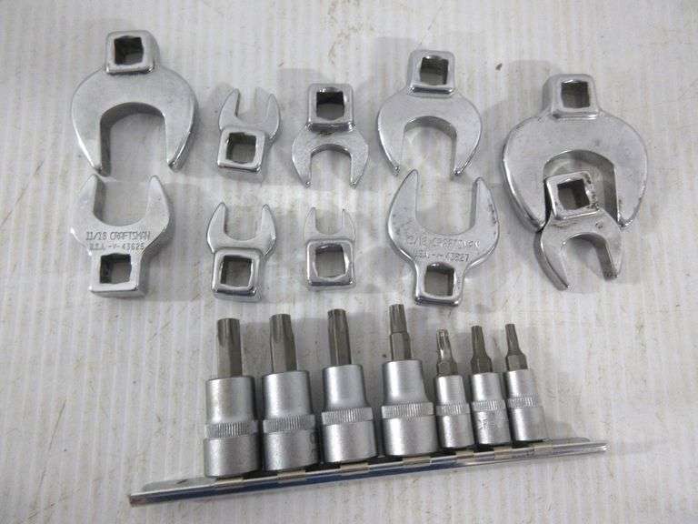 Craftsman crows feet US and Torx bit set - Albrecht Auction Service