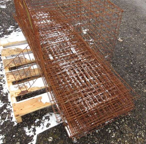 (14) Keipper Cooping Company cages, 54" x 22" x 22", used for chicken ...