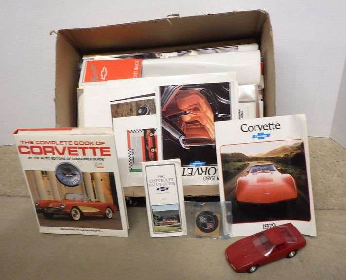 Chevy Corvette memorabilia, includes: AMT promo car, 1970s-2000s ...