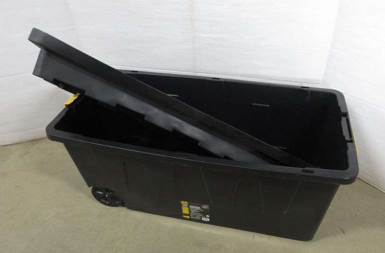 Project Source heavy duty commander storage tote with wheels, 64-Gallon ...