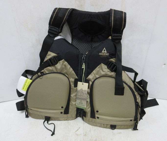 Ascend paddling/fishing/boating life jacket PFD, size adult XL, USCG ...