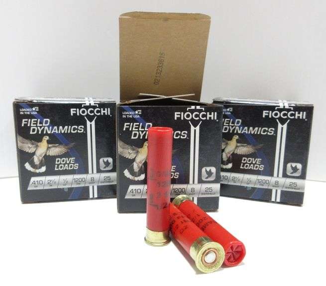 (75) Rounds of .410 shotgun shells, 2 1/2"L No. 8 shot, new - Albrecht ...