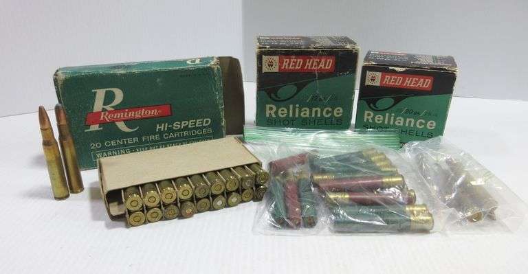 Assorted ammunition, includes: (24) Rounds of Red Head Reliance Shot ...