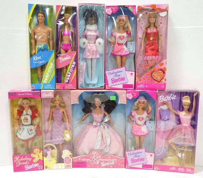 (10) Older Barbies, all NIB, some boxes have wear - Albrecht Auction ...
