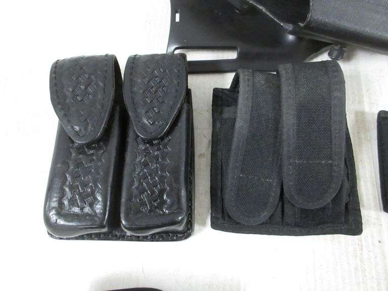 (2) Dual mags, holster, flashlight, mace, glove, handcuffs, and shotgun ...