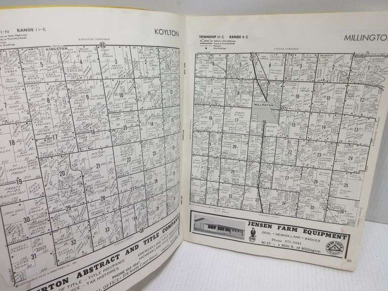 Tuscola County Michigan Official Farm Plat, book and directory, 1971 ...