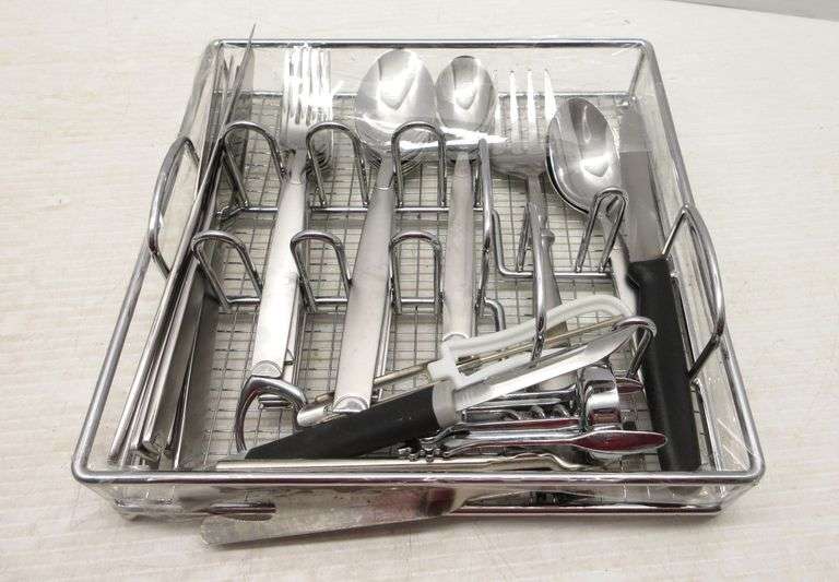 35-Piece Cambridge silverware set and misc. small kitchen utensils in a ...