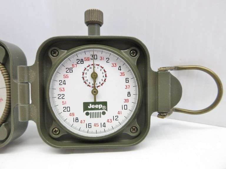 Official Jeep Compass And Stopwatch Albrecht Auction Service