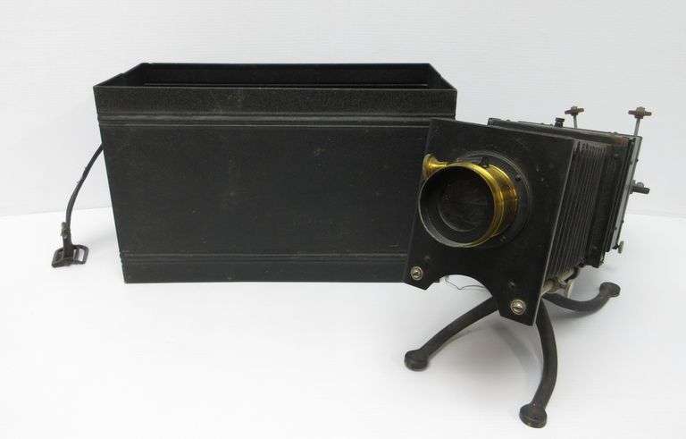 1920's Chas Beseler magic lantern glass slide projector, commercial ...