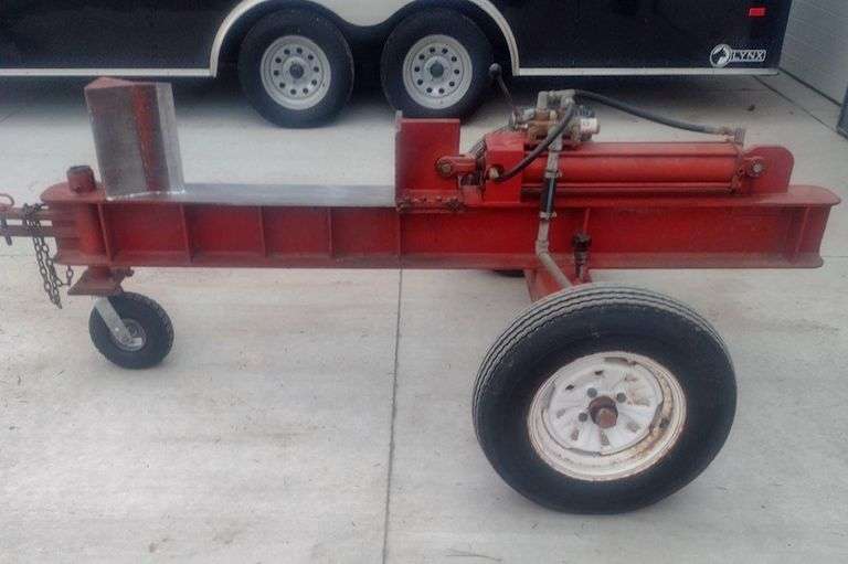Shop Built Log Splitter, New Engine, 13" Tires for Road Transport ...