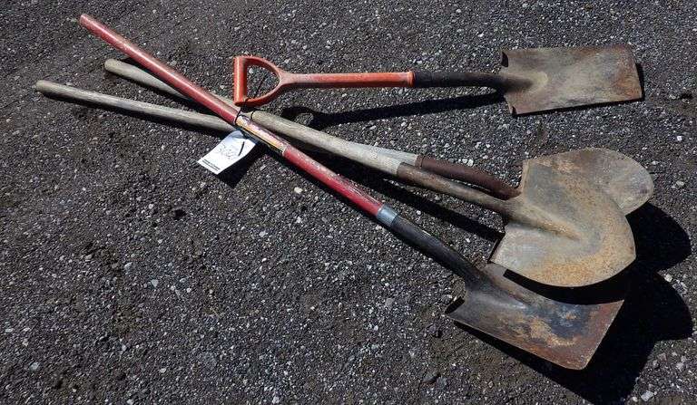 (4) Shovels, good - Albrecht Auction Service
