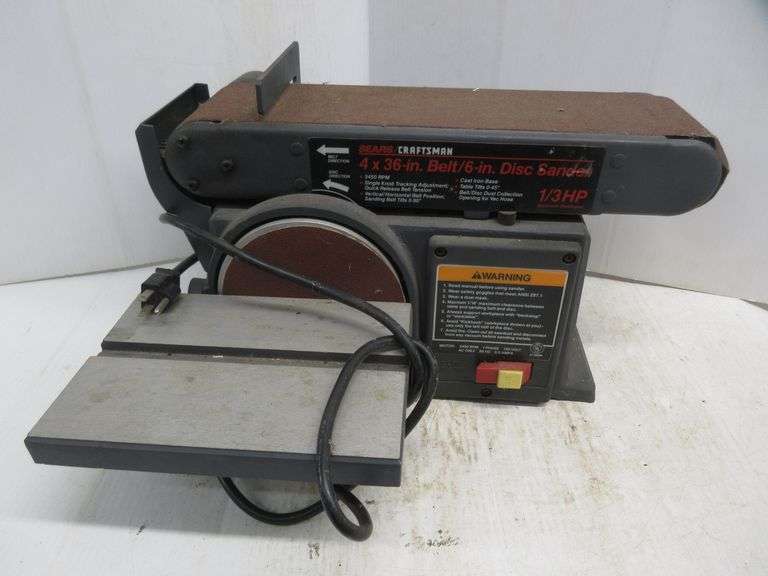 Craftsman 6" Disc Sander, used, works - Albrecht Auction Service