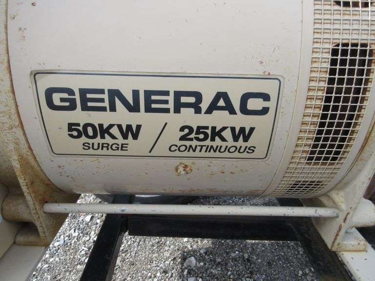 Generac PTO Generator, 50HW surge, 25KW continuous, low use, used ...