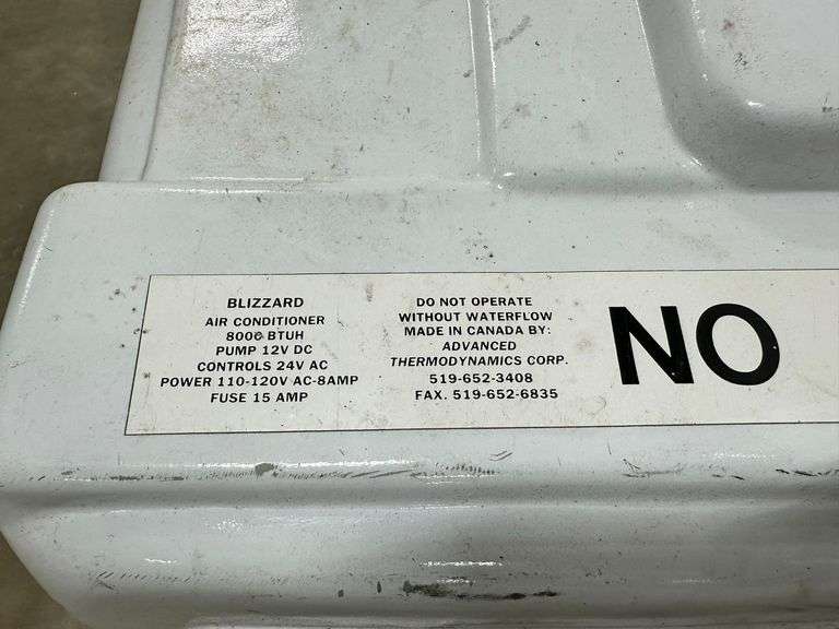 Boat hatch AC unit, worked recently - Albrecht Auction Service