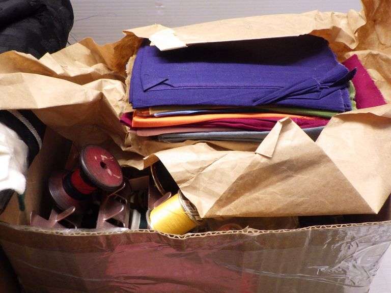 Sewing supplies, include: Zippers, pinking shears, pattern tracers ...