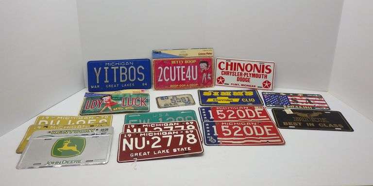 Novelty license plates - Albrecht Auction Service