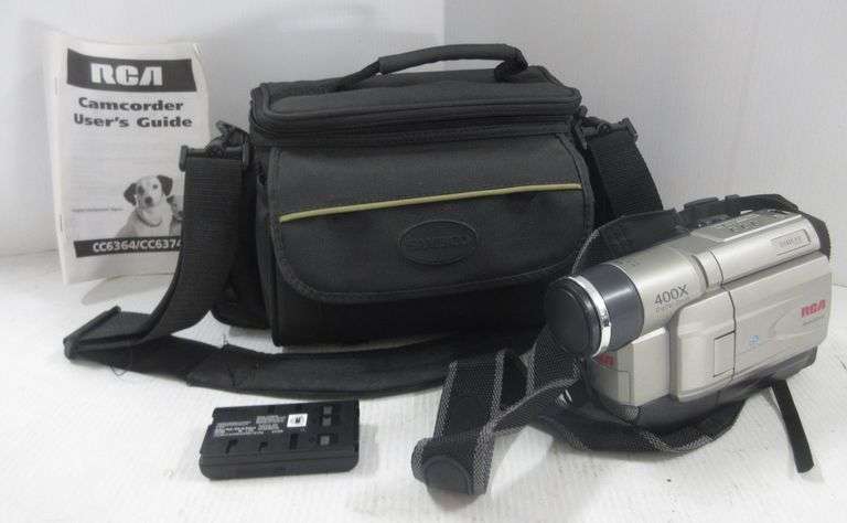 RCA autoshot model CC6364, powers up, needs charger, includes two ...