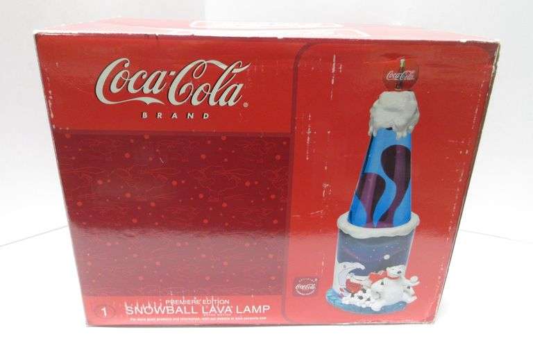 Coca-Cola lava lamp, Box- 13"H, NIB - Albrecht Auction Service