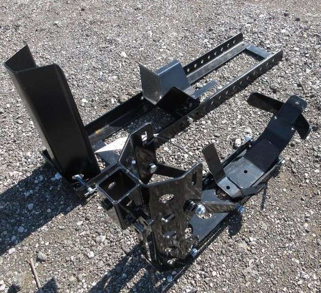 (2) Steel heavy duty fully adjustable motorcycle wheel chocks, for ...