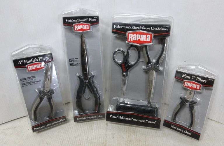 (5) Rapala fishing tools, new, unopened - Albrecht Auction Service
