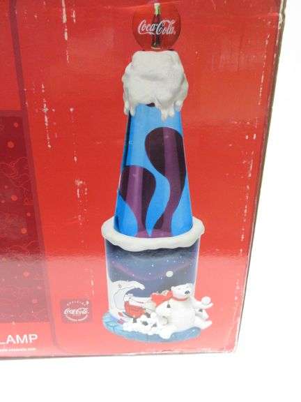 Coca-Cola lava lamp, Box- 13"H, NIB - Albrecht Auction Service