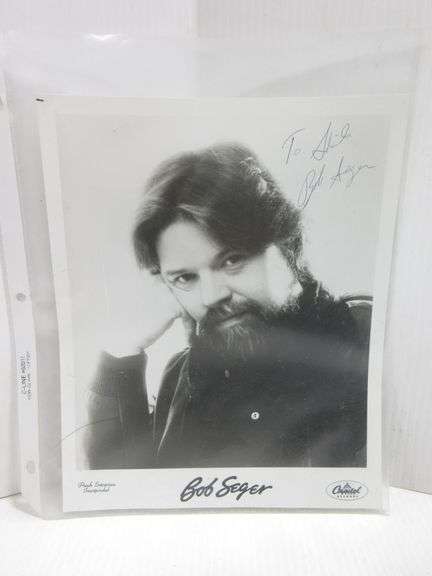 Bob Seger autographed photo, 8" x 10" - Albrecht Auction Service