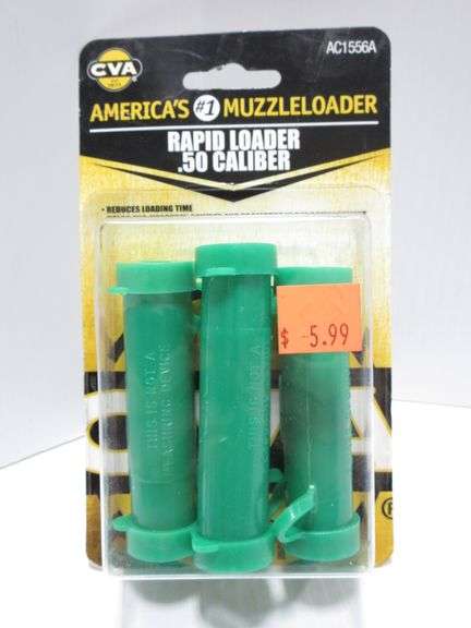 Blackhorn muzzleloader powder, new; (3) Packs of .50 cal. rapid loaders ...