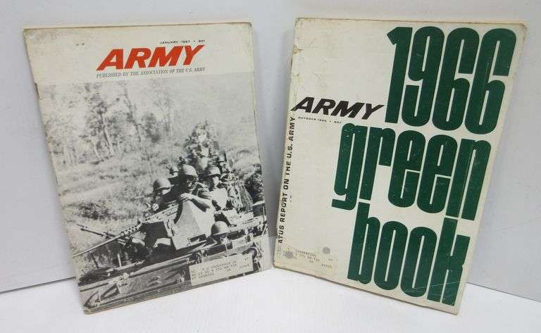 US army green book 1966 and 1967, Vietnam era magazines, new weaponry ...