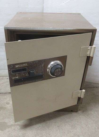 Meilink safe, combo inside, 16 1/2"W x 13 1/2"D x 21 1/2"H, good ...