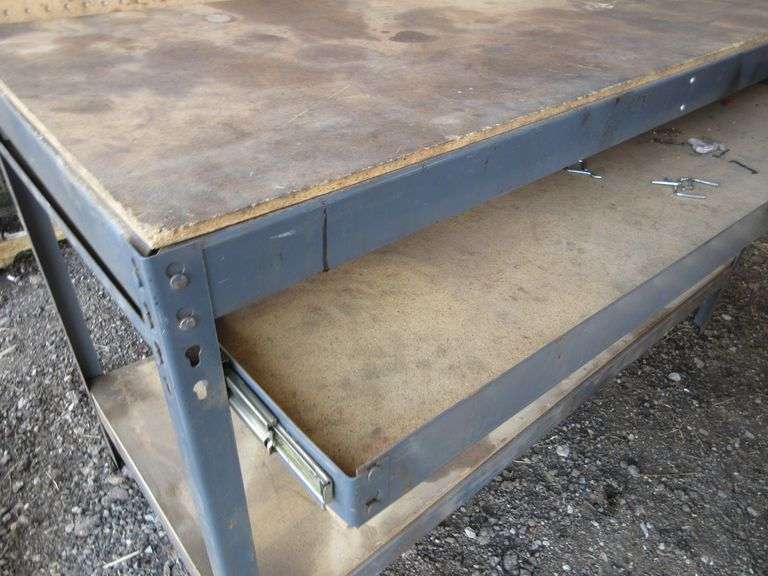 Heavy duty workbench with one drawer, 60"W x 24"D x 36"H - Albrecht ...
