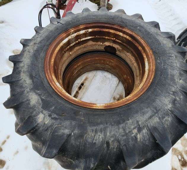 This item Selling ABSOLUTE! ~~~ (2)-Powergrip 18.4x34 Tires and Rims ...