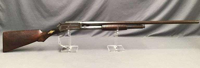 Marlin Model 24 12-Gauge, Take Down Pump Shotgun, Patented Date April 2 ...