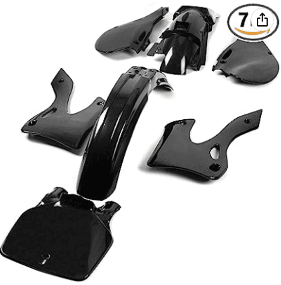 Yamaha YZ-125 and YZ-250 restyle plastic kit, fits 1996-2001 - Albrecht ...