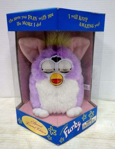 Limited Edition Purple Furby, circa 1998, 6"H - Albrecht Auction Service
