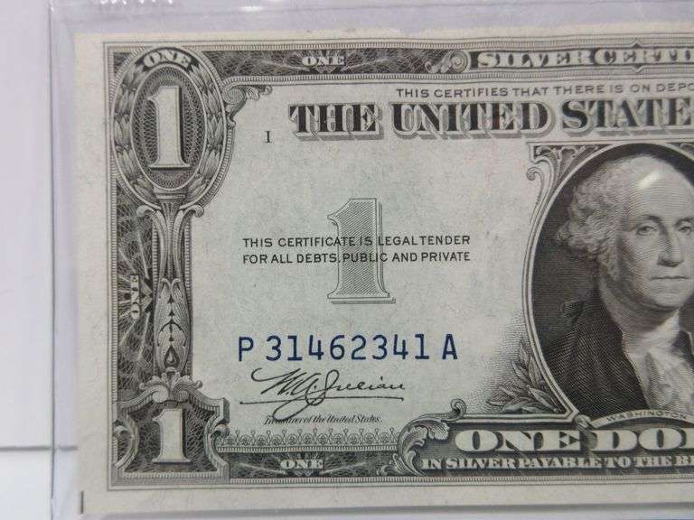 1934-A $10 Star note; 1935-A $1 Hawaii note, brown seal; 1957-A $1 ...