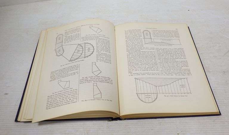 (2) Sheet metal pattern books, includes: Audels handbook; The Universal ...