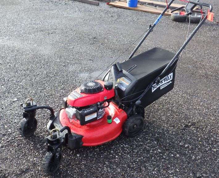 Blackmax self propelled push mower, Honda GCV160 motor, ran last year ...