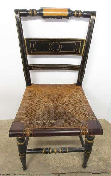 Painted federal chair, 17 1/2" x 15" x 18"H seat to floor - Albrecht ...