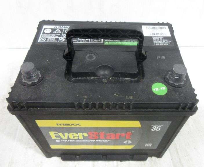 Everstart group 35 car battery, has been on tender for 2 years as spare ...