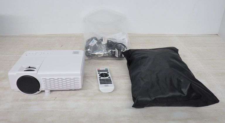 RCA home theater projector and foldable screen, remote control, power ...