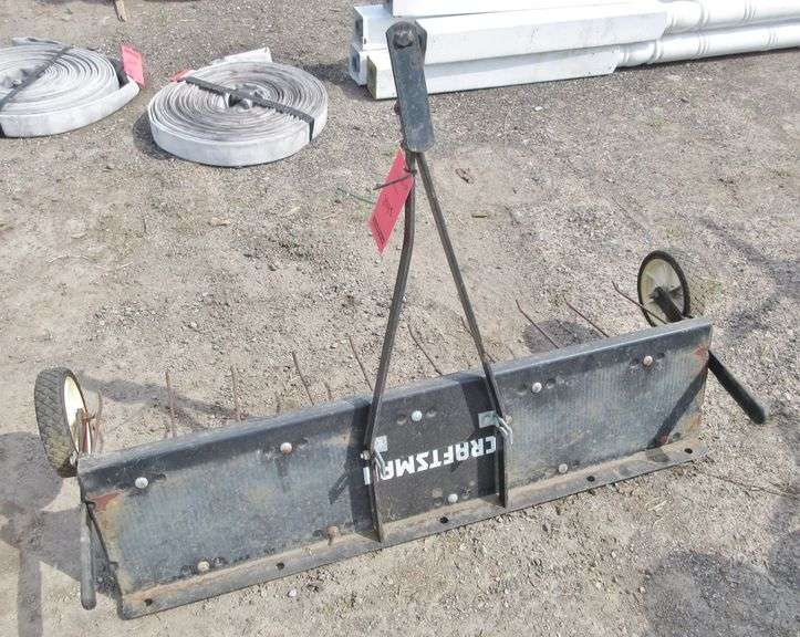 Craftsman lawn dethatcher that pulls behind a lawn tractor, 42"W, used ...