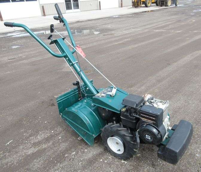 Walk behind rototiller, flat tire, runs excellent - Albrecht Auction ...