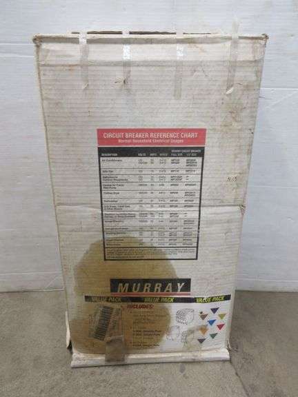 200 Amp Murray indoor electrical panel with some breakers, NIB ...