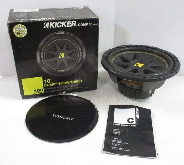 Kicker comp 10" subwoofer, like new - Albrecht Auction Service