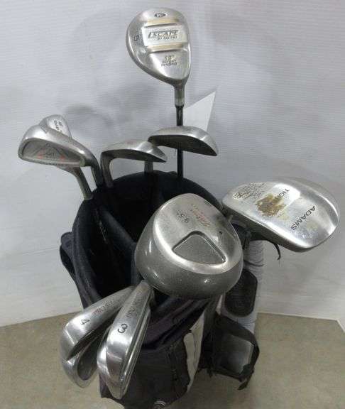 Men's Pro Select NXT golf irons in a Callaway golf bag, includes: (3 ...